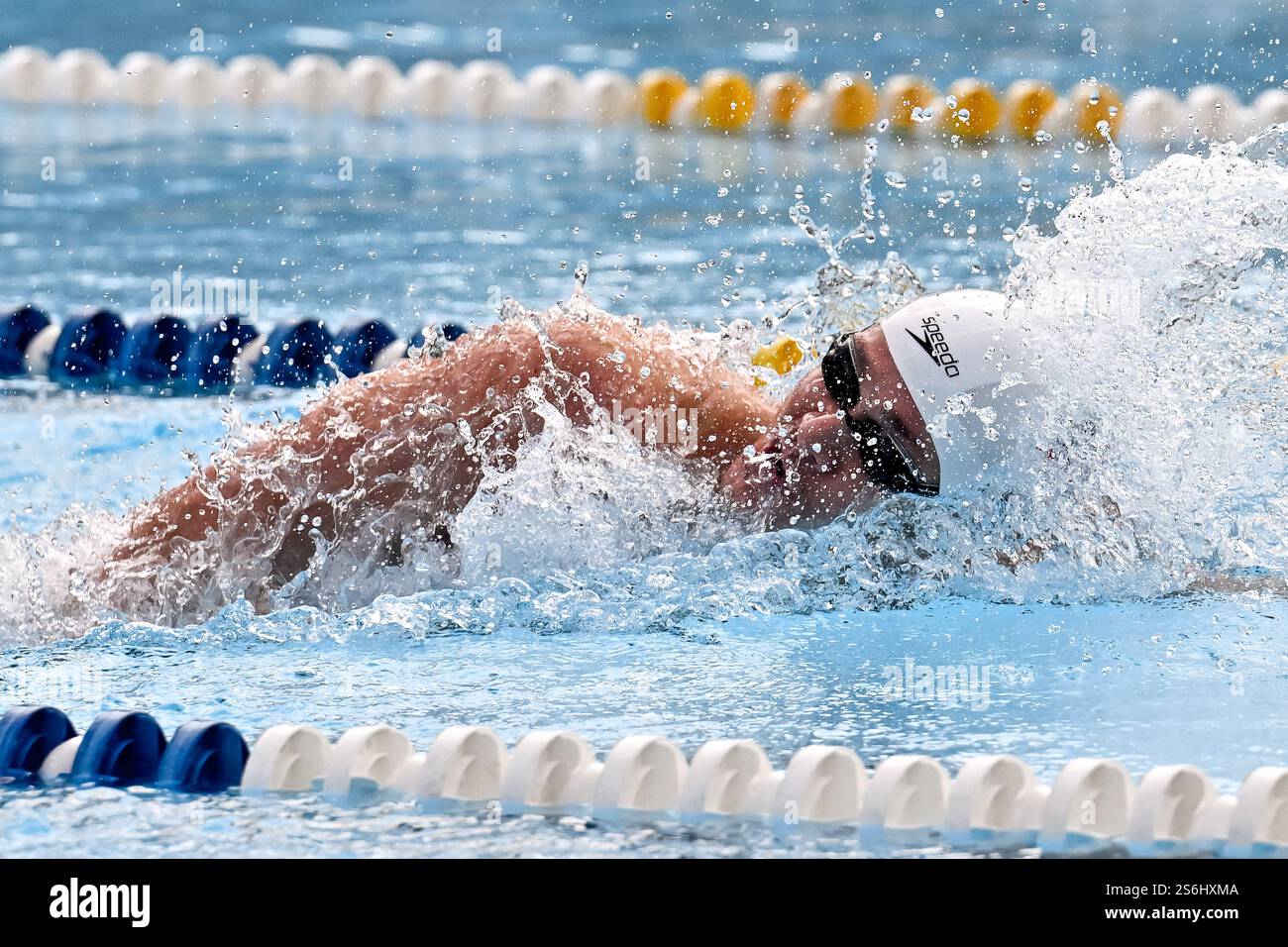 Keaton Jones of United States of America competes in the 100m Freestyle ...