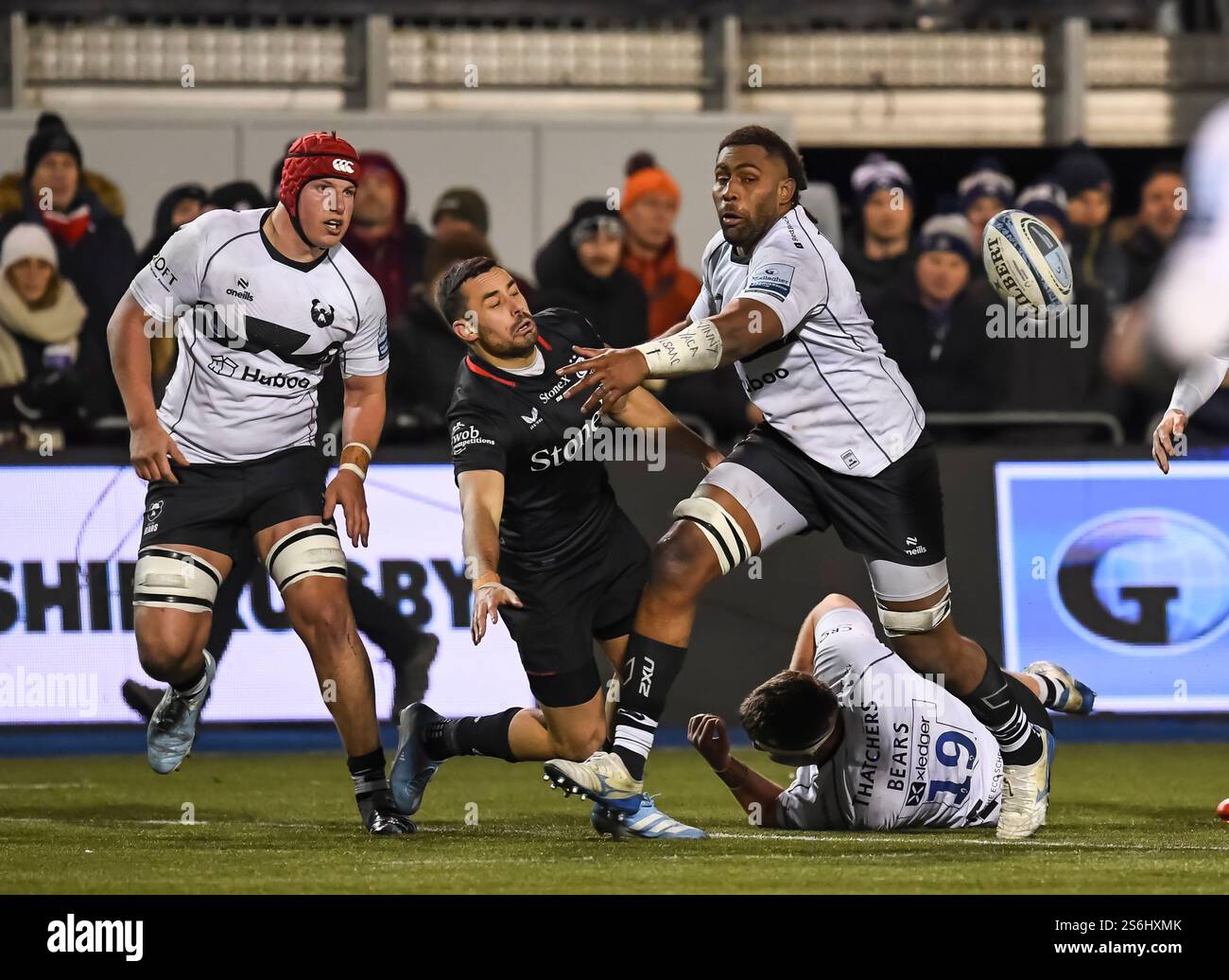 Alex Lozowski of Saracens in action during the Gallagher Premiership ...