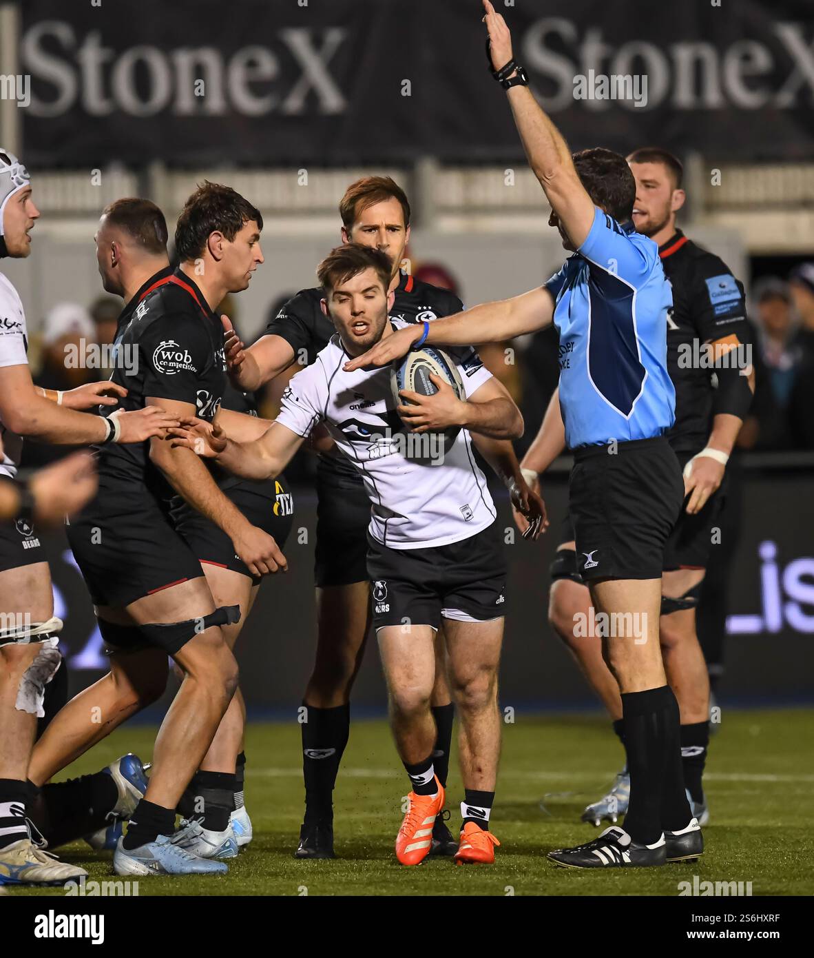 Harry Randall of Bristol Bears in action during the Gallagher ...