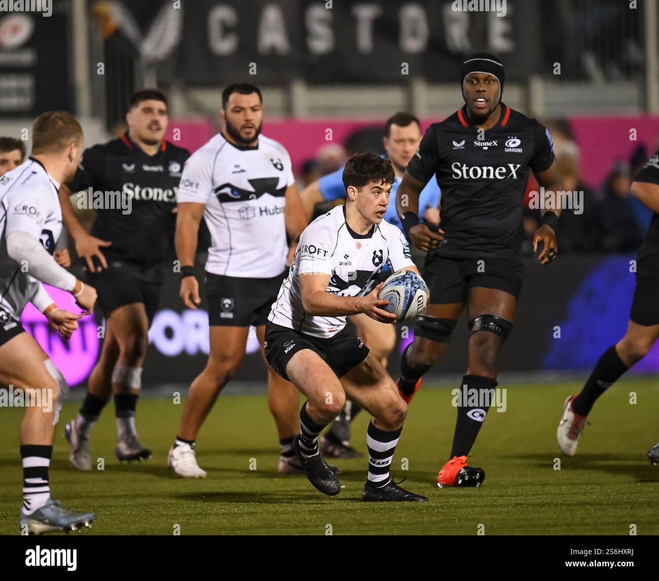 Harry Randall of Bristol Bears in action during the Gallagher ...