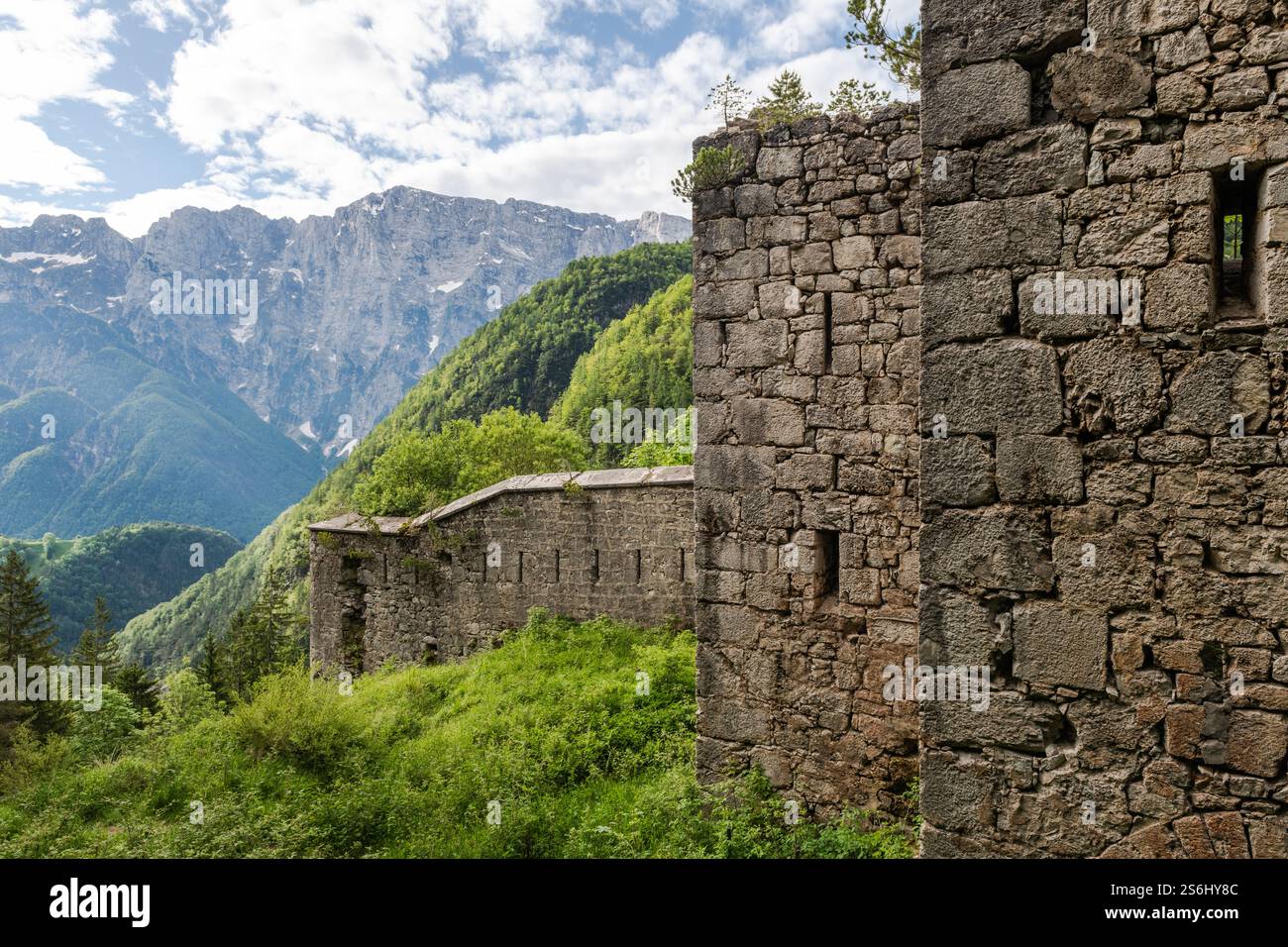 Fort Predel or Predil Fortification in italian and slovenia border ...