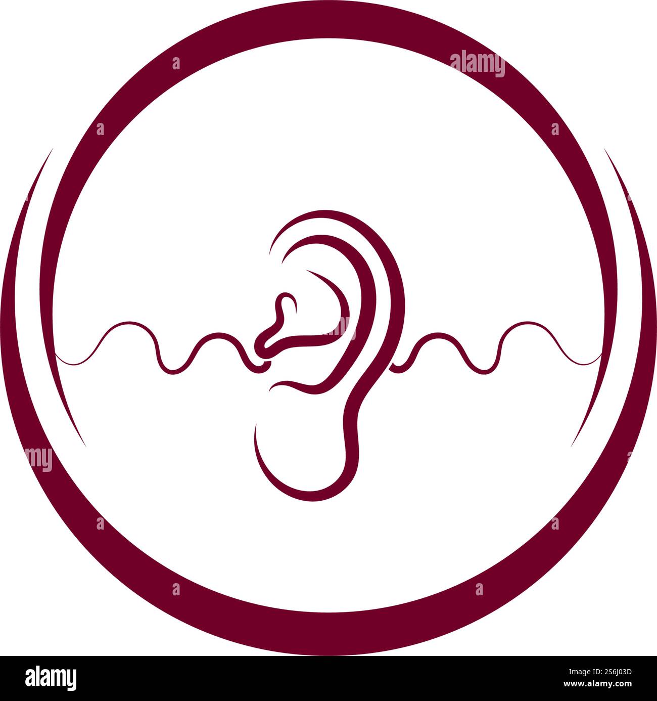 ear logo and symbols vector app icons Stock Vector Image & Art - Alamy