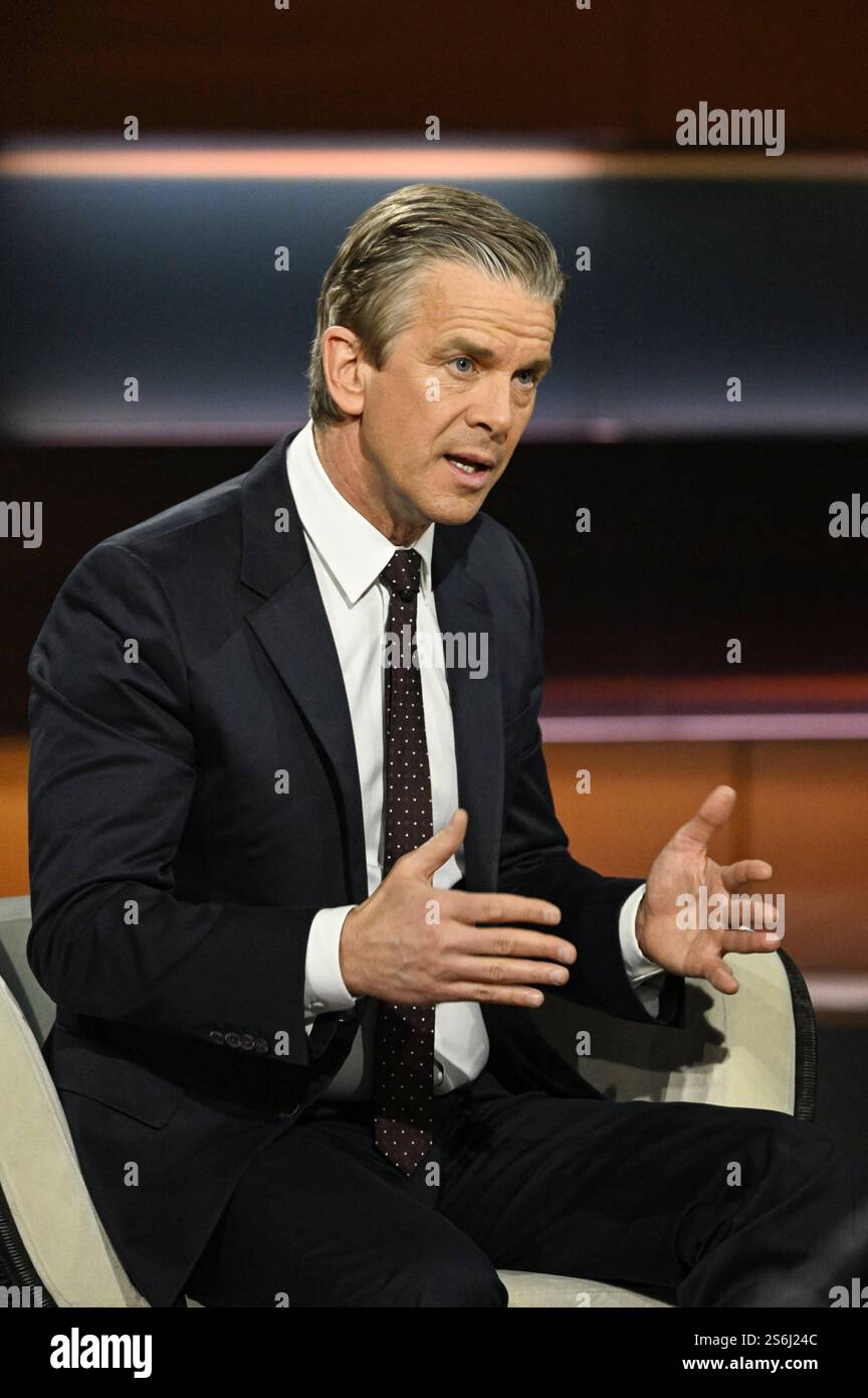 Markus Lanz TV-Moderator 01/25 her Markus Lanz am 15. Januar 2025 in ...