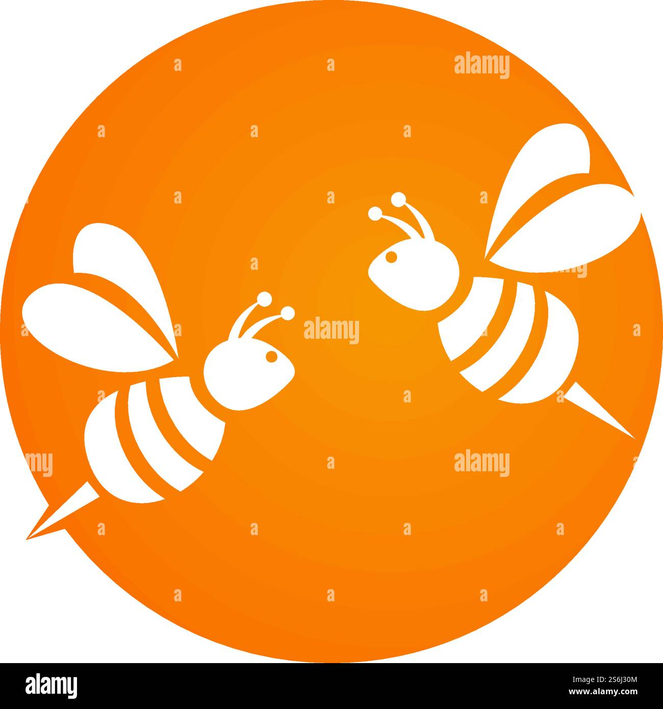 bee honey logos symbols Stock Vector Image & Art - Alamy