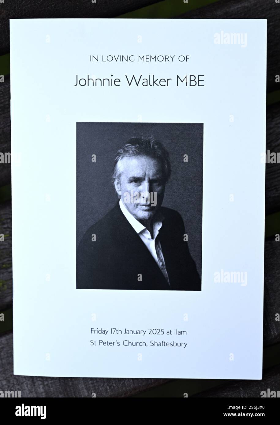 Somerset, UK. January 17th, 2025. The funeral of Radio DJ Johnnie ...