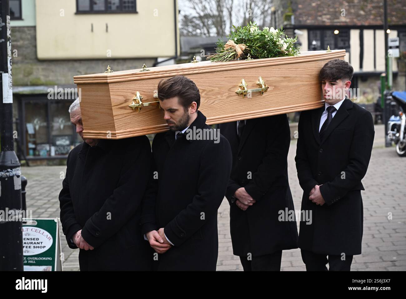 Somerset, UK. January 17th, 2025. The funeral of Radio DJ Johnnie ...