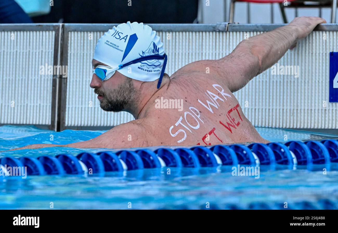 Przemyslaw Lispiwowarski of Poland competes in the 250 freestyle men of ...