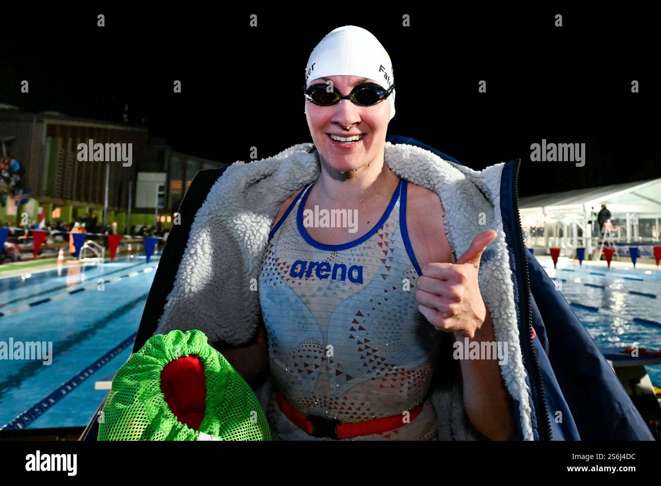 Alisa Fatum-Boker of Germany celebrates after winning the gold medal in ...