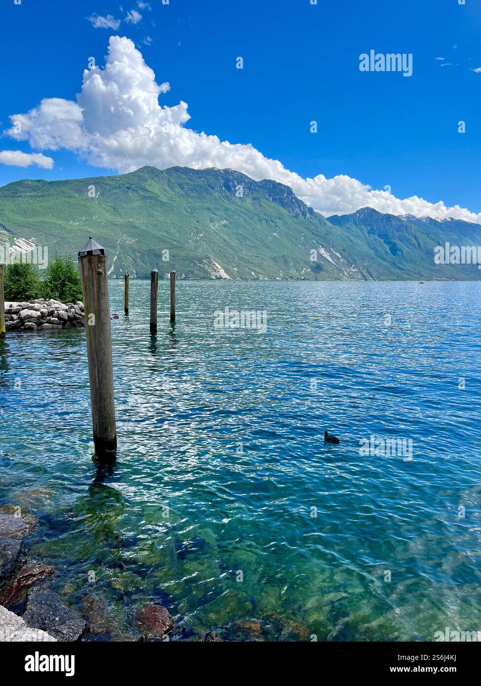 Lake Garda views in Riva del Garda, Italy Stock Photo - Alamy