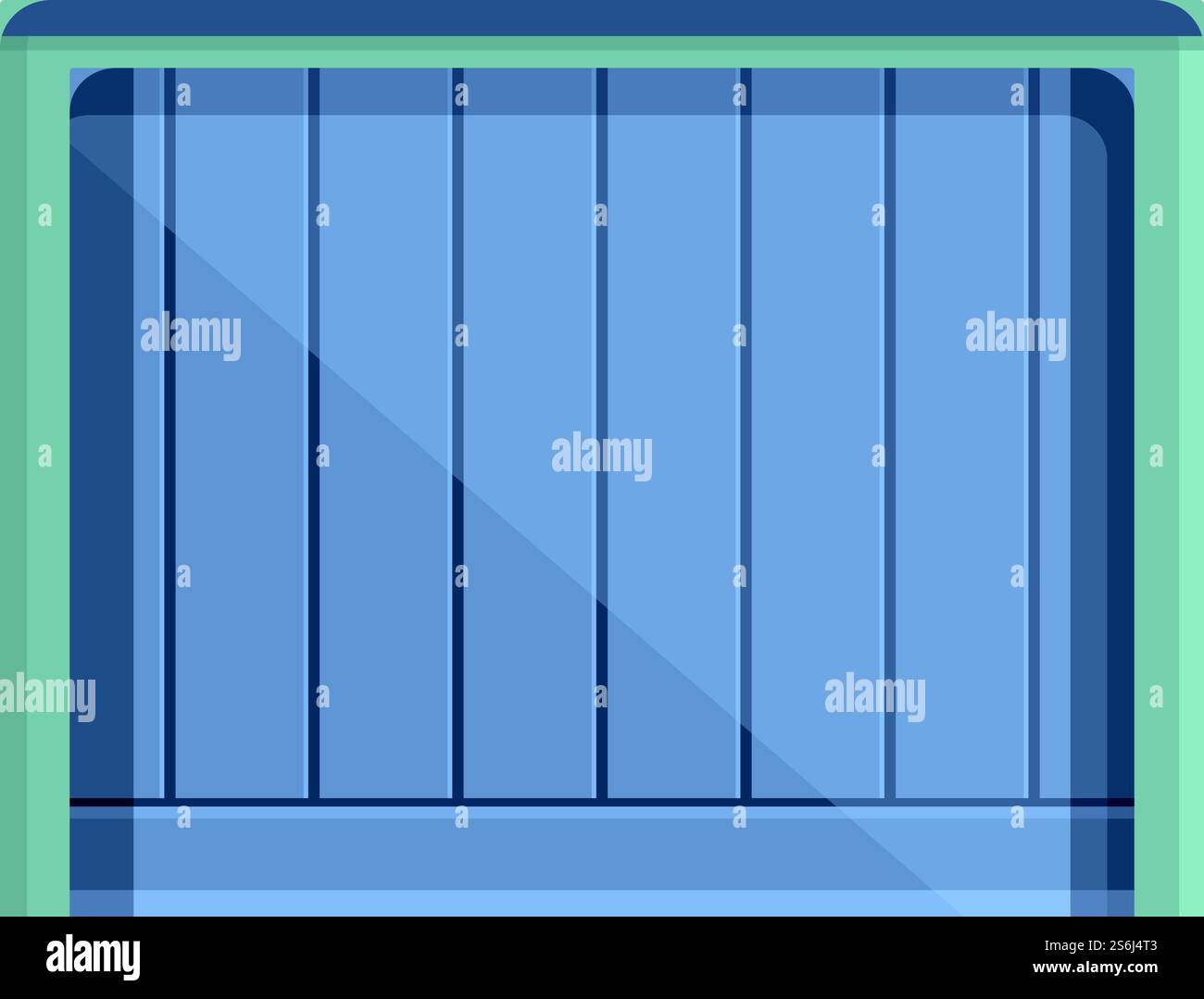 Automatic gate system icon. Cartoon and flat of Automatic gate system ...