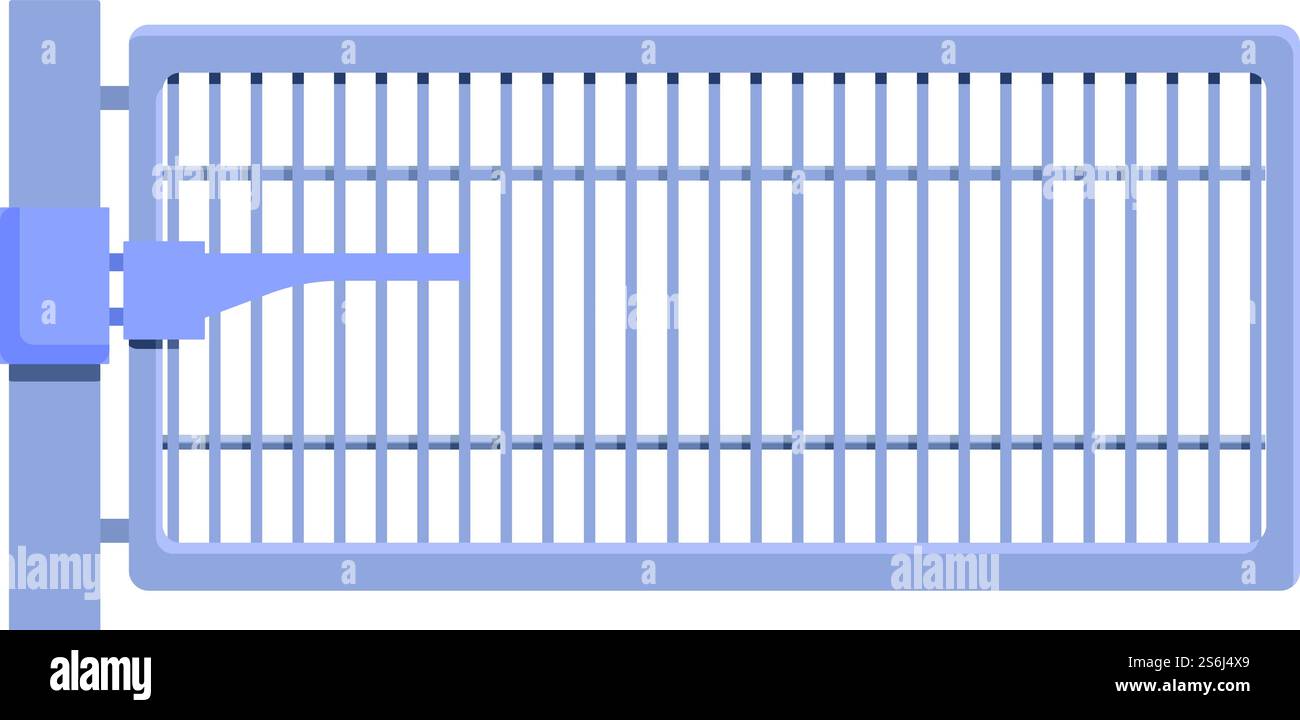 Smart gate technology icon. Cartoon and flat of Smart gate technology ...