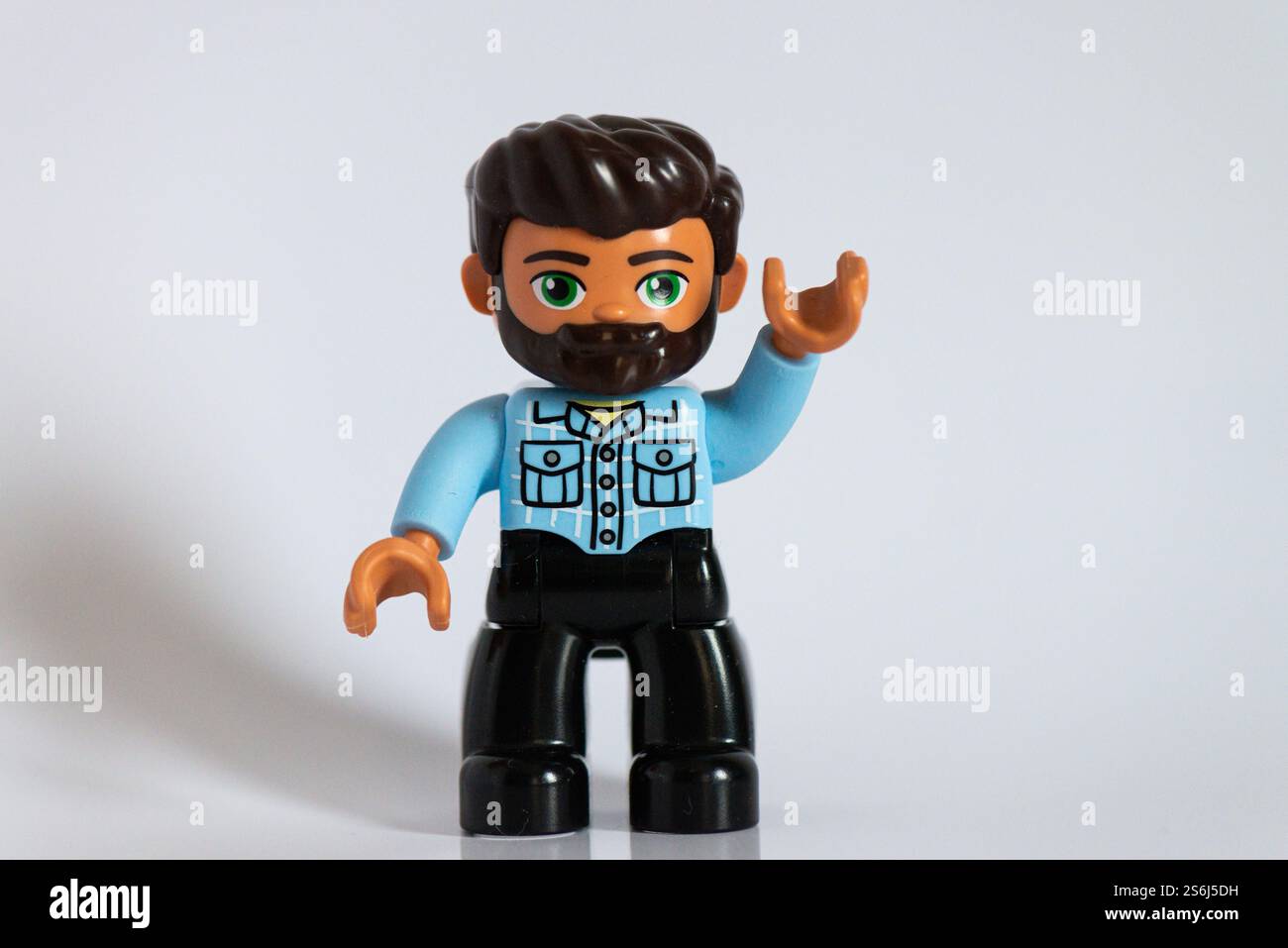 Duplo man with blue shirt hi-res stock photography and images - Alamy