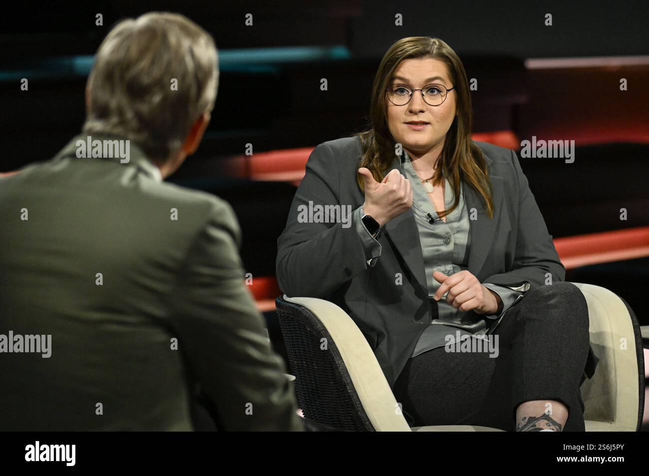 Markus Lanz mit Anna Kassautzki 12/24 her Markus Lanz und Anna ...