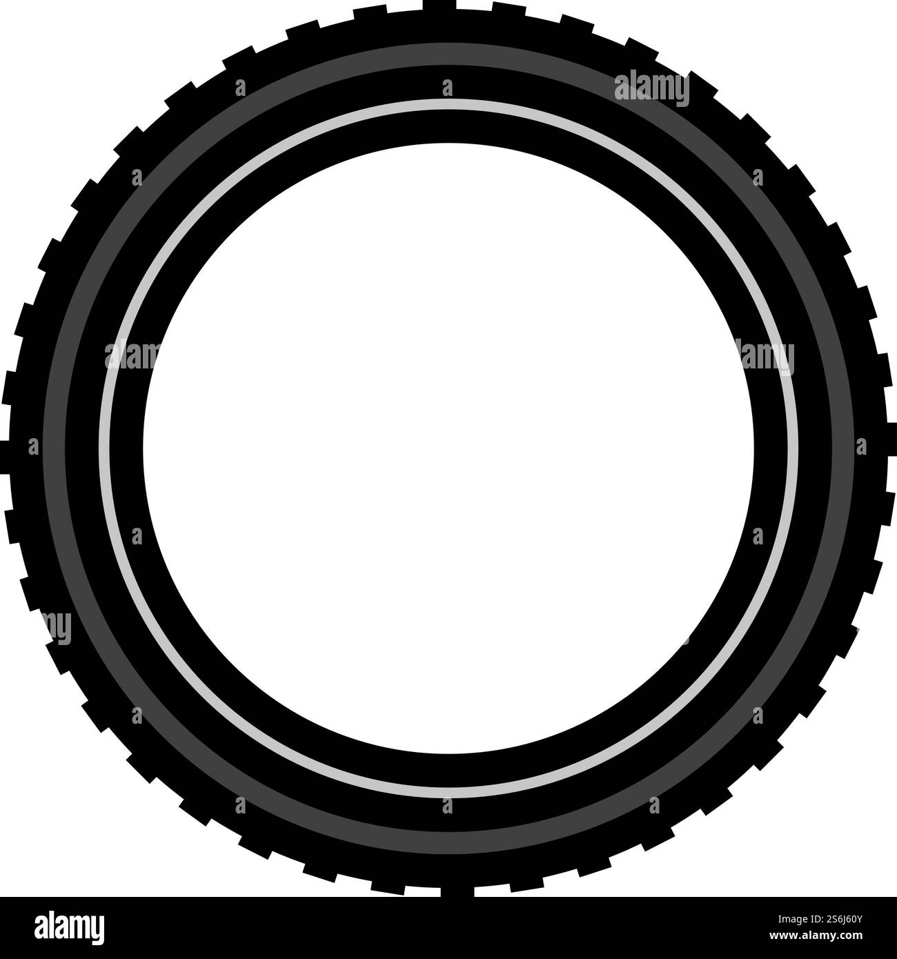 Bike Tyre Icon. Editable Bold Outline With Color Fill Design. Vector ...