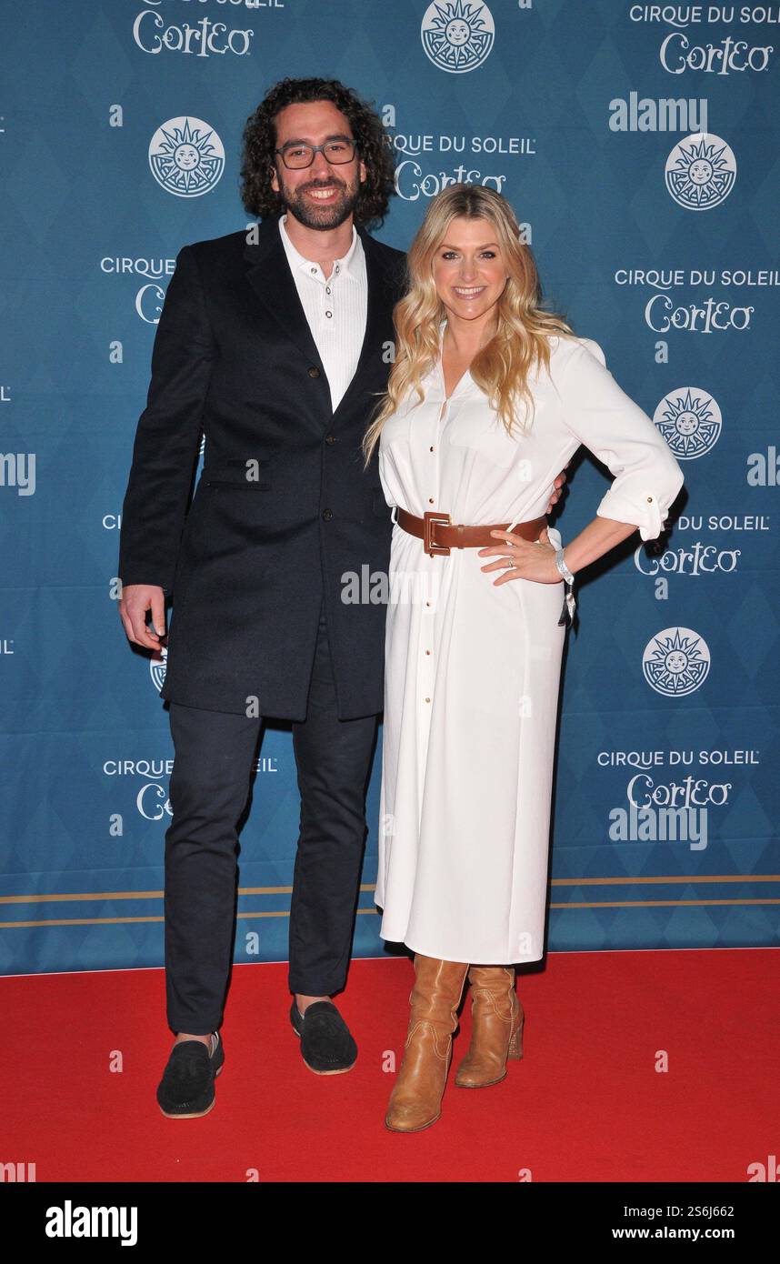 Alex Di Pasquale and Anna Williamson at the "Cirque du Soleil: Corteo ...