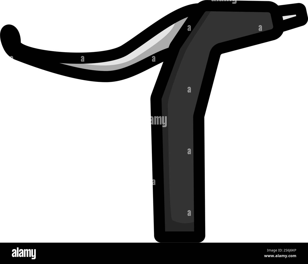 Bike HandleBar Brake Icon. Editable Bold Outline With Color Fill Design ...