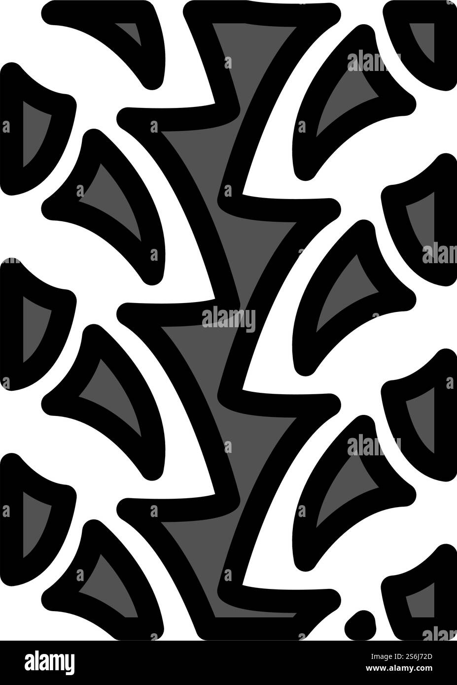 Bike Tyre Print Icon. Editable Bold Outline With Color Fill Design ...