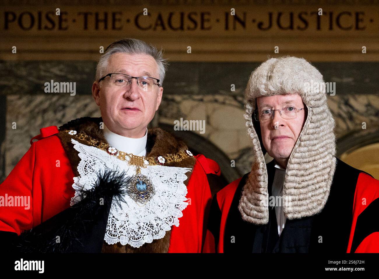Lord Mayor of the City of London Alastair King (left) and the Central ...