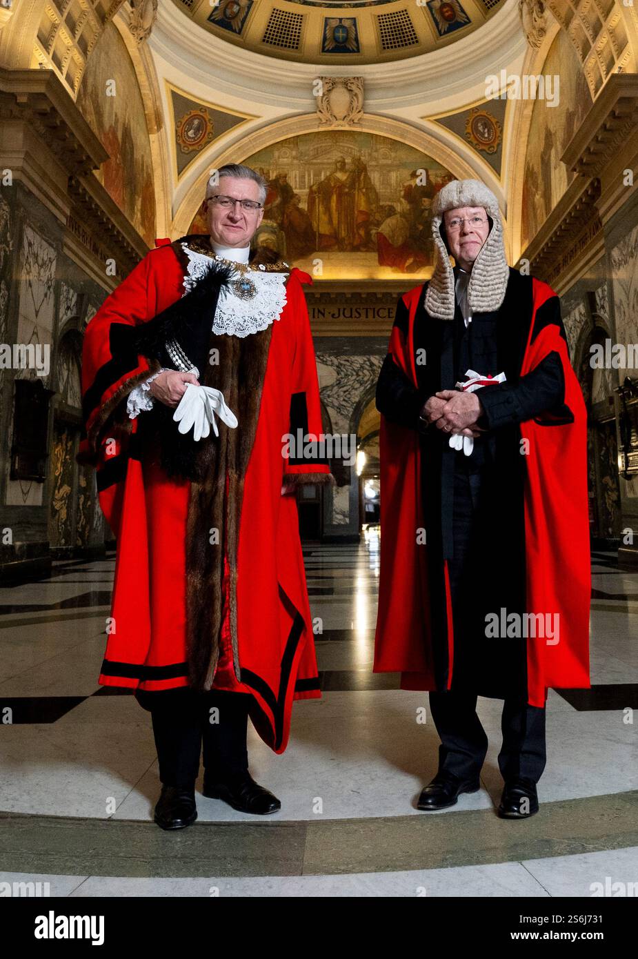 Lord Mayor of the City of London Alastair King (left) and the Central ...