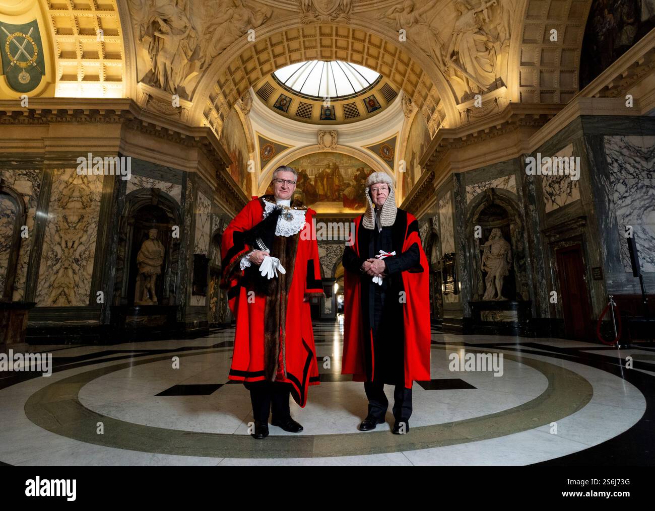 Lord Mayor of the City of London Alastair King (left) and the Central ...