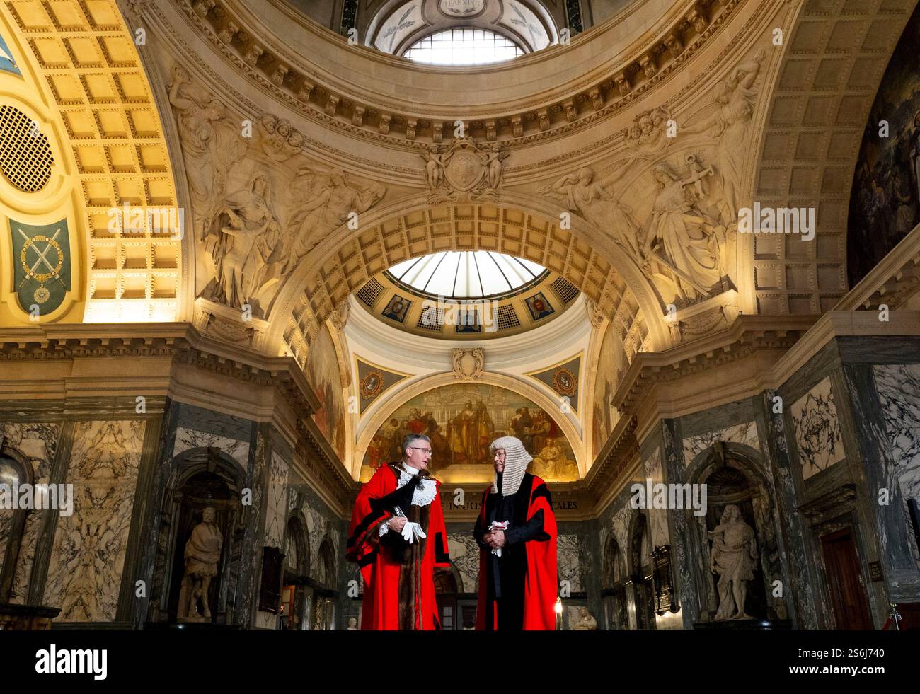 Lord Mayor of the City of London Alastair King (left) and the Central ...