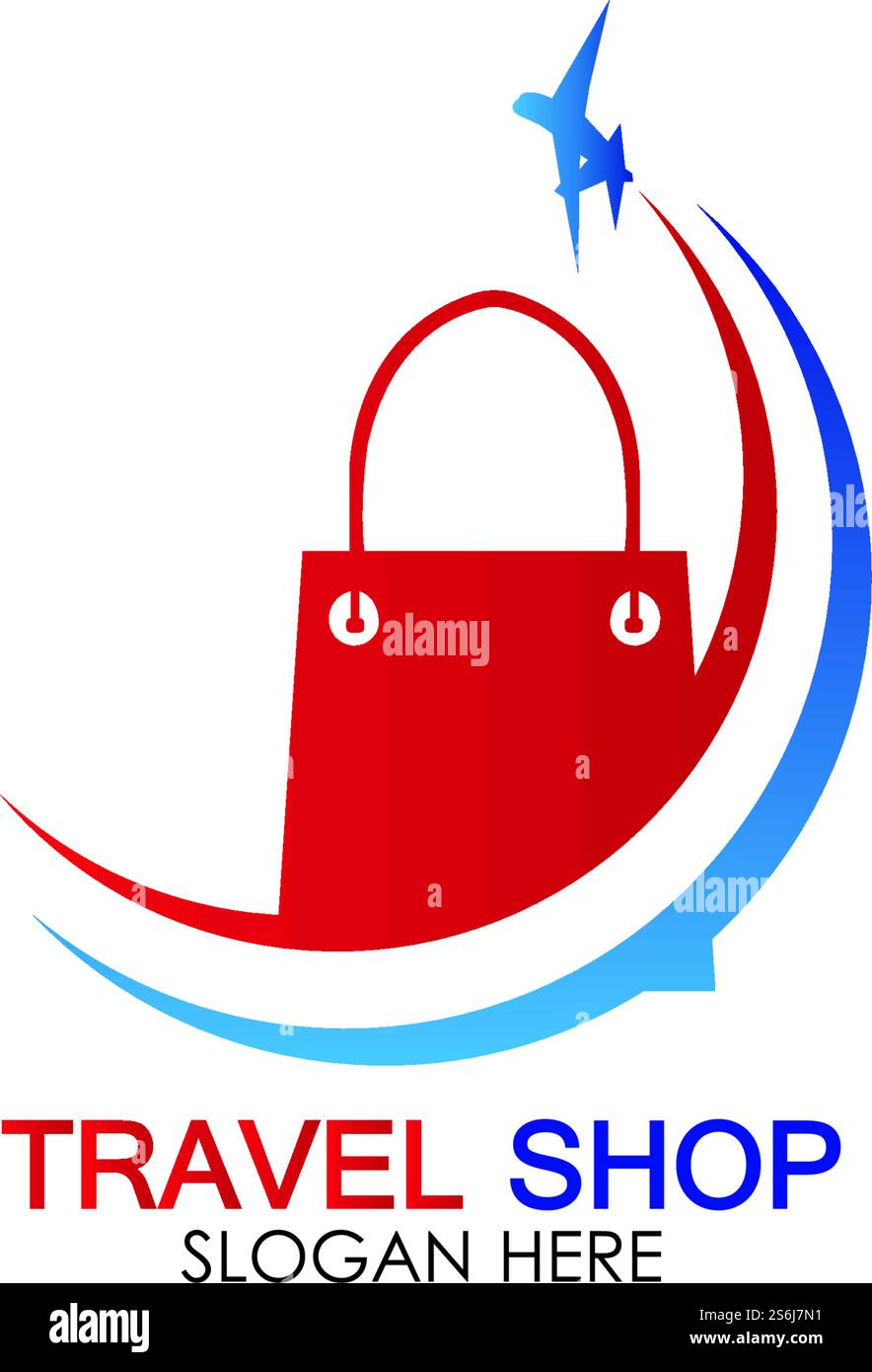 Travel Shopping logo design template Stock Vector Image & Art - Alamy