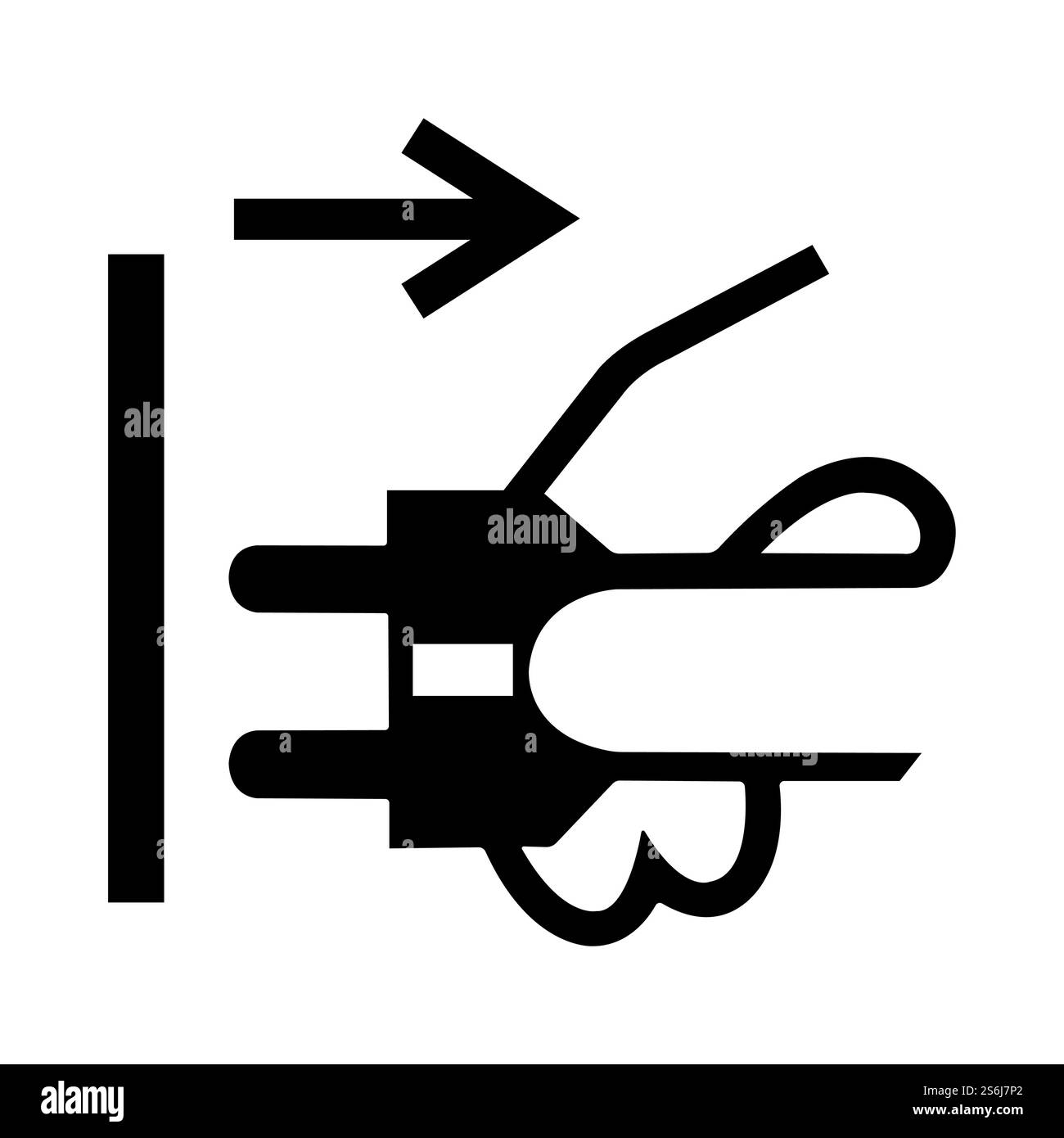 Disconnect Mains Plug From Electrical Outlet Stock Vector Image & Art ...