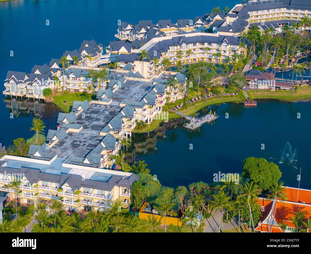 Aerial View of Luxurious Resort Complex in Phuket, Thailand Stock Photo ...