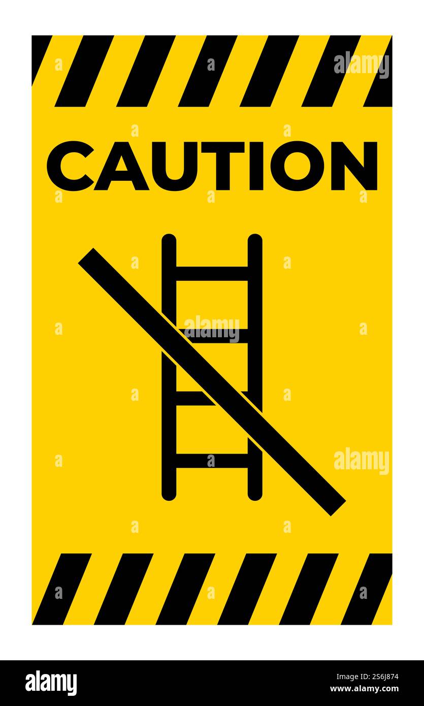 Do Not Use Ladders Symbol Stock Vector Image & Art - Alamy