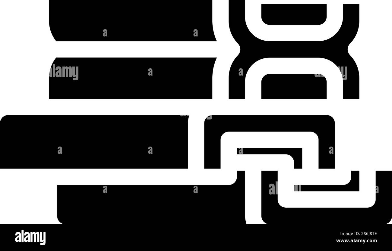 support structures, beams and channels building material glyph icon ...