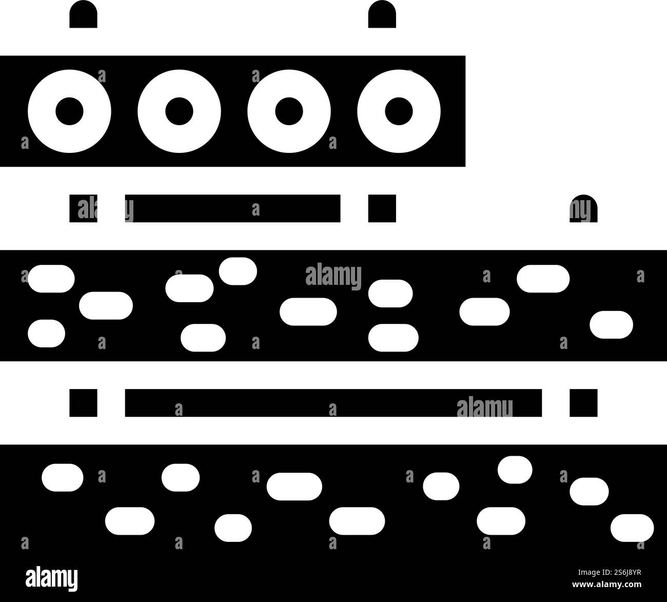 concrete plates building material glyph icon vector. concrete plates ...