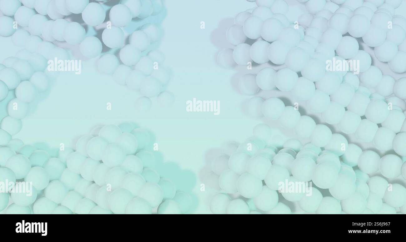 Image of 3d abstract shapes pulsating on white background Stock Photo - Alamy