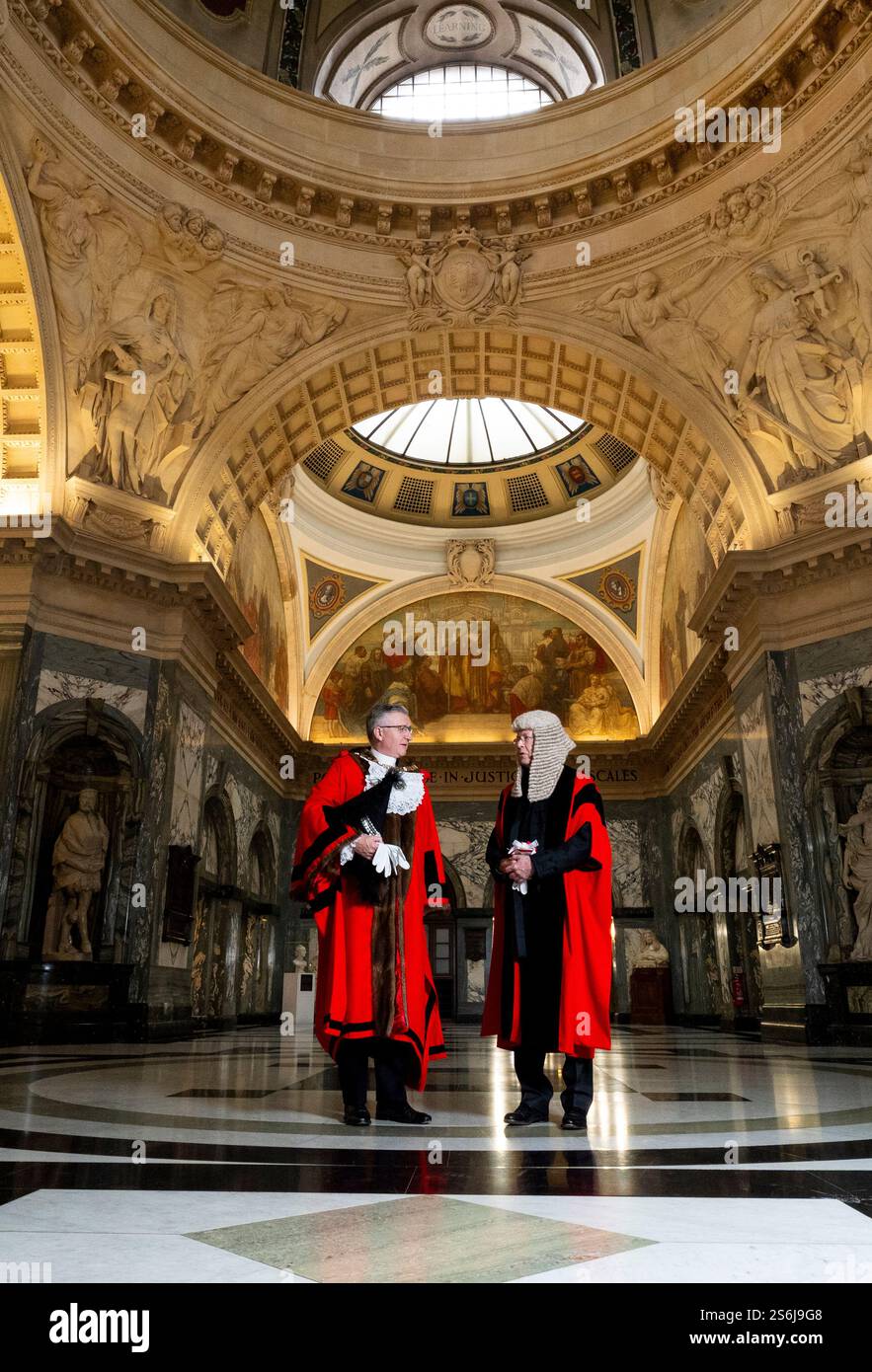 Lord Mayor of the City of London Alastair King (left) and the Central ...
