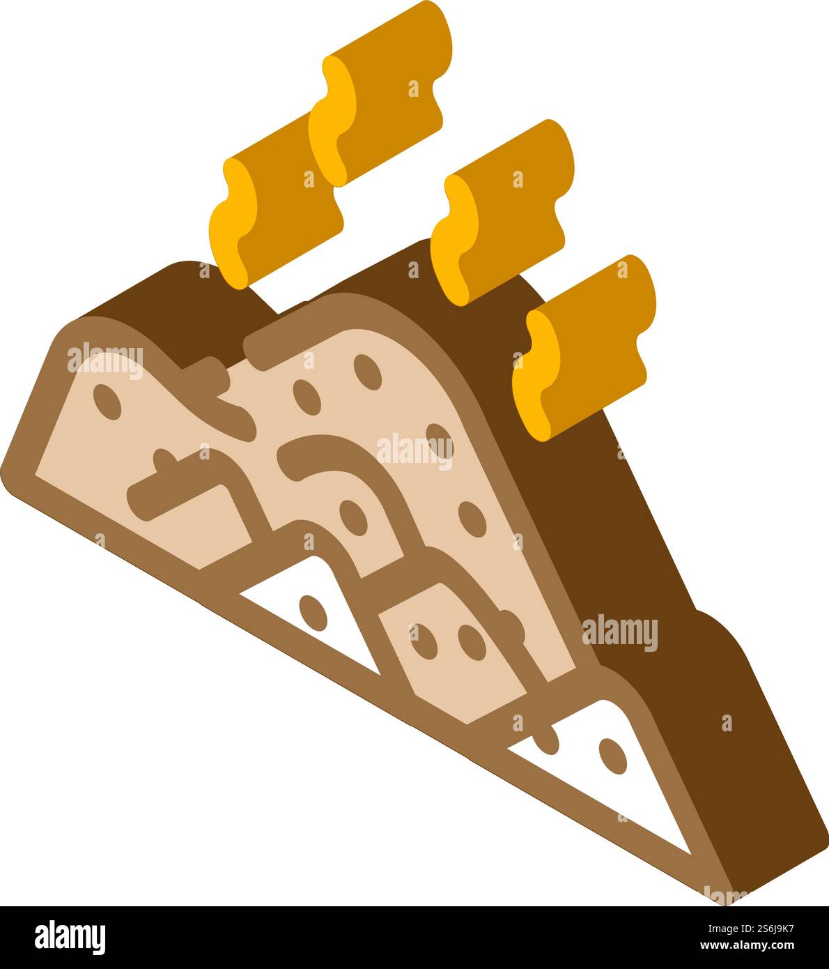 pile compost isometric icon vector. pile compost sign. isolated symbol ...