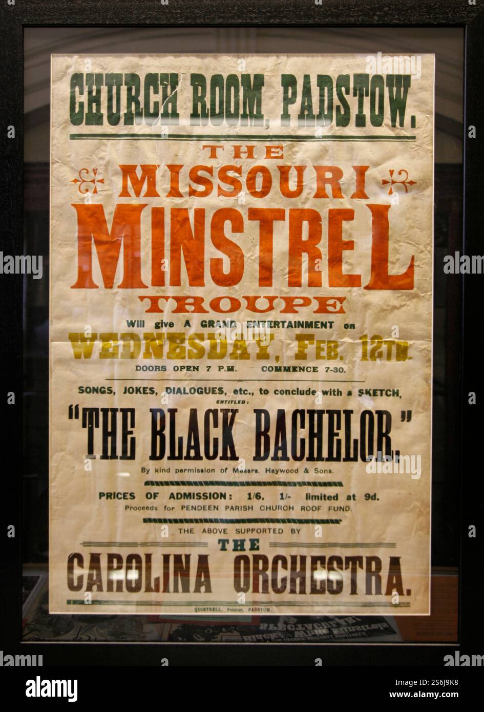 The Missouri Minstrel Troupe Poster 1928 Antique Poster Padstow ...