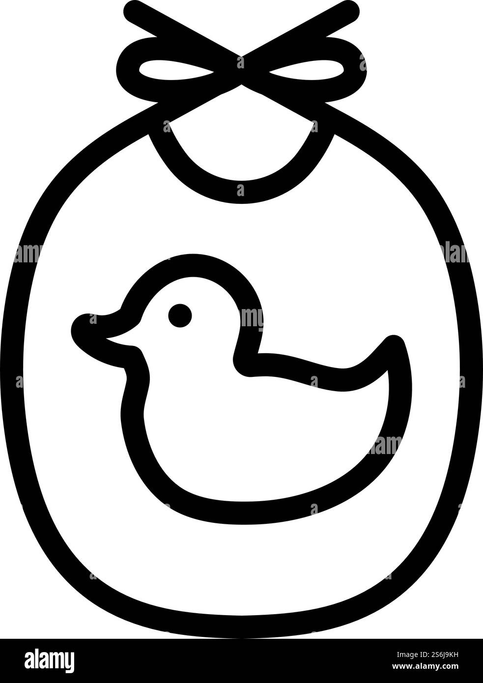 Bib Icon. Editable Bold Outline With Color Fill Design. Vector ...