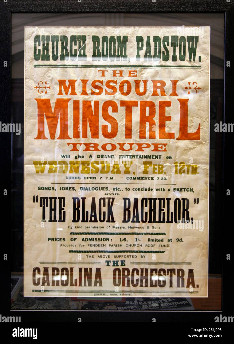 The Missouri Minstrel Troupe Poster 1928 Antique Poster Padstow ...