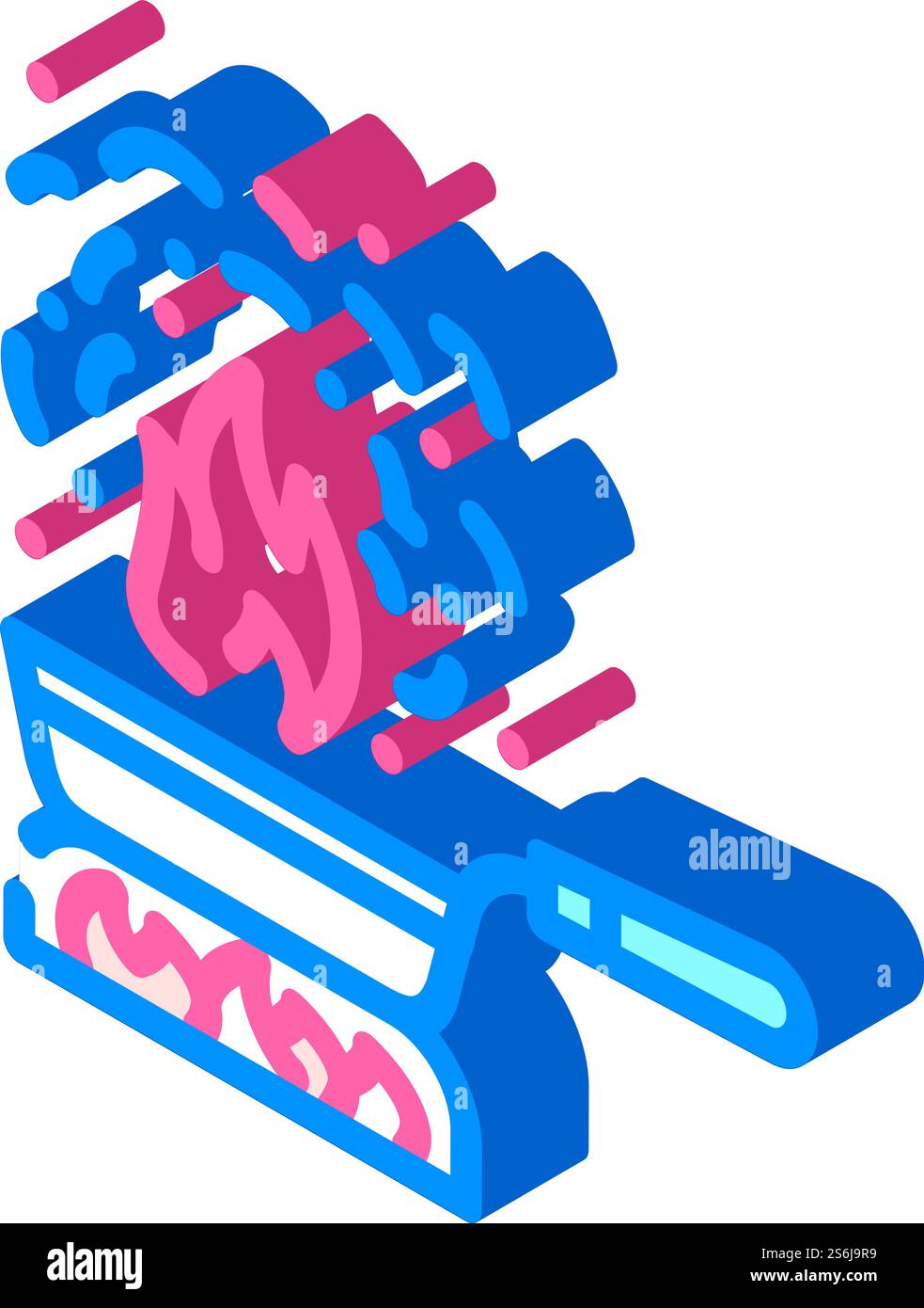 burnt food isometric icon vector. burnt food sign. isolated symbol ...