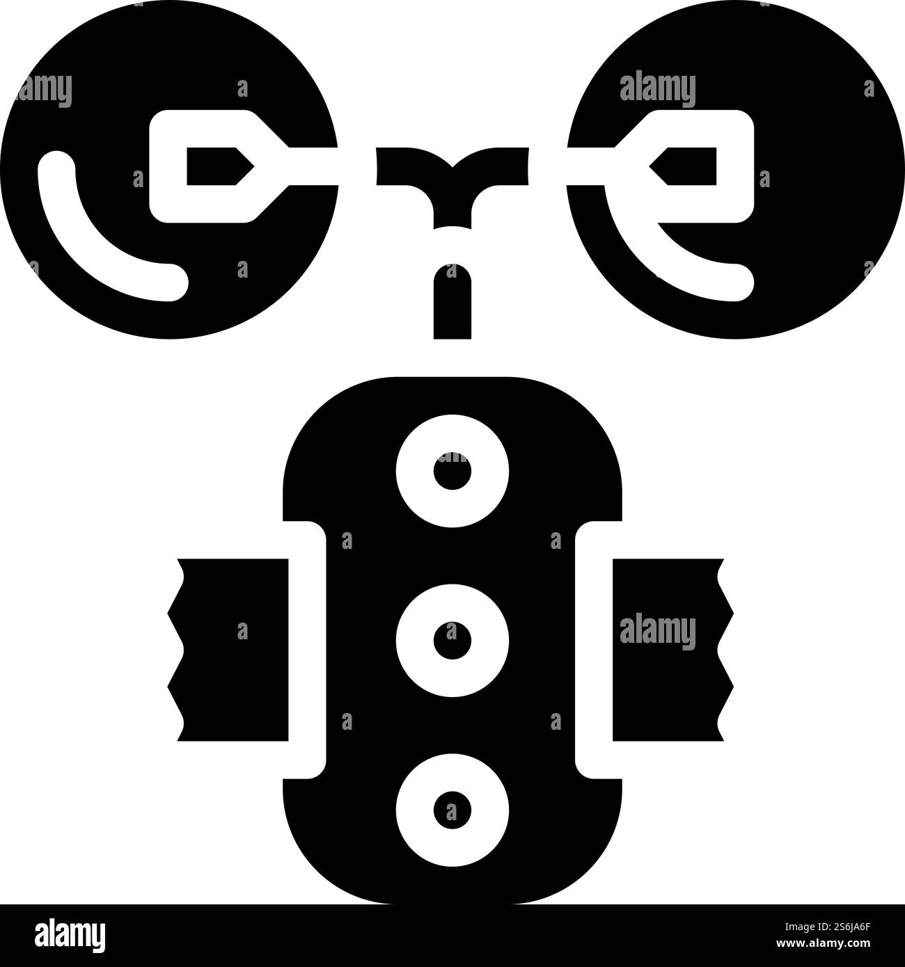 stimulant device glyph icon vector. stimulant device sign. isolated ...