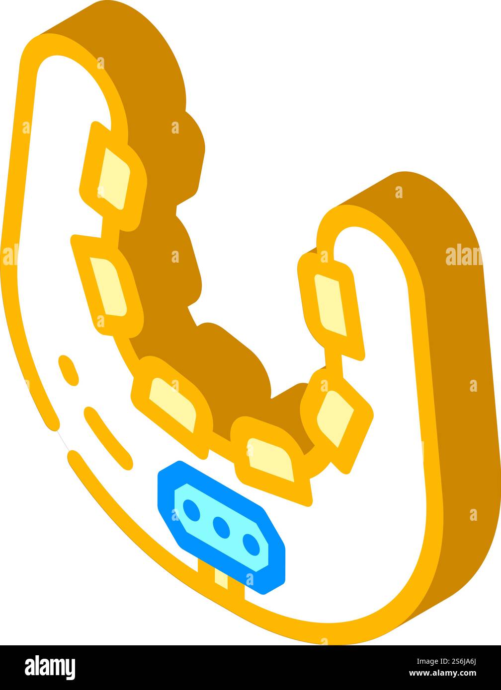 neck ems training isometric icon vector. neck ems training sign ...