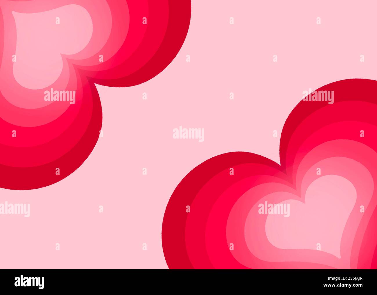 Romantic social media post for Valentine's day. Flat lay illustration ...