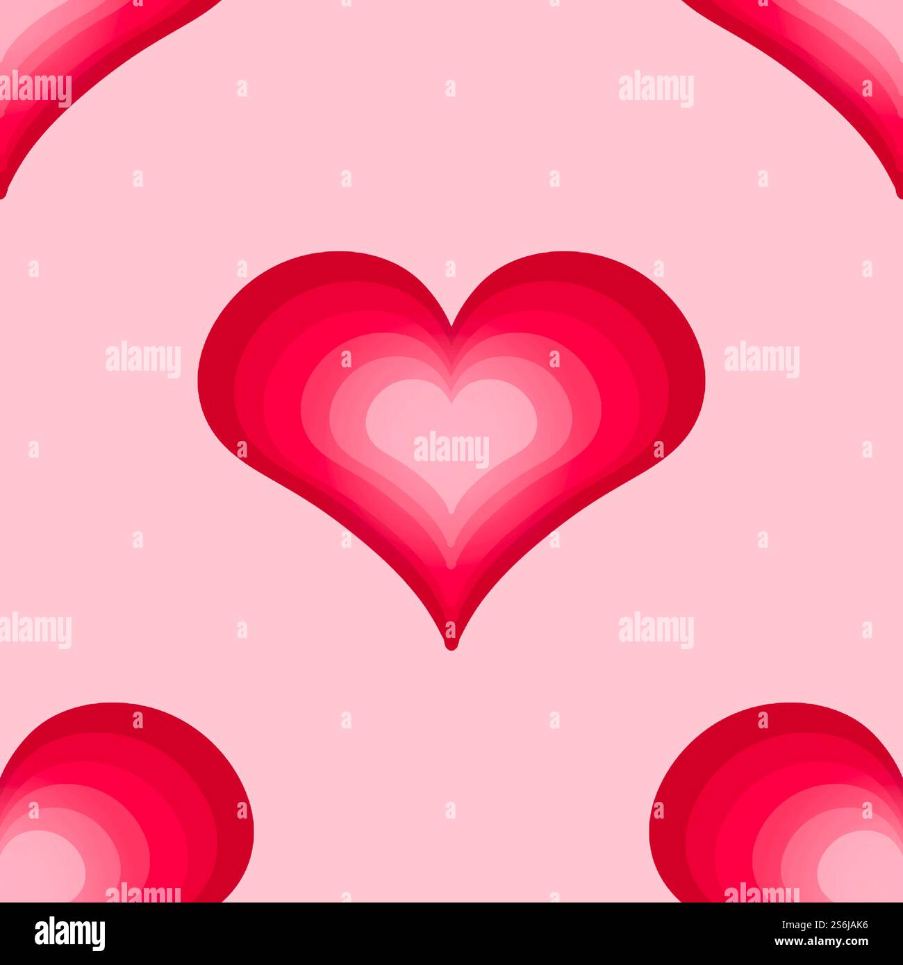 Romantic social media post for Valentine's day. Flat lay illustration ...