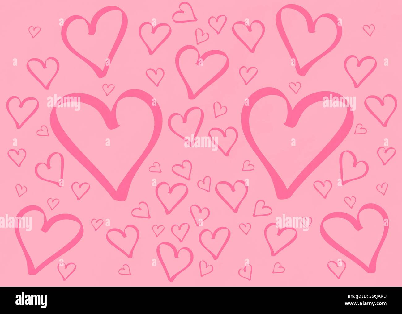 Romantic social media post for Valentine's day. Flat lay illustration ...