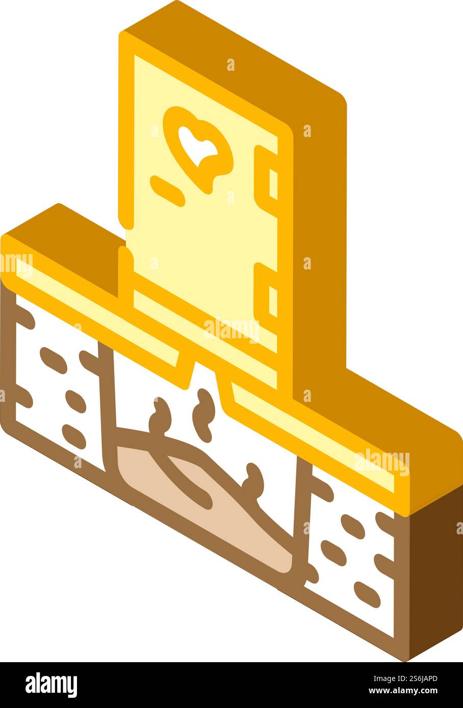 toilet compost isometric icon vector. toilet compost sign. isolated ...