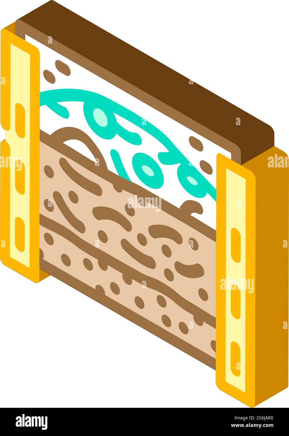 Composting material in compost Stock Vector Images - Alamy