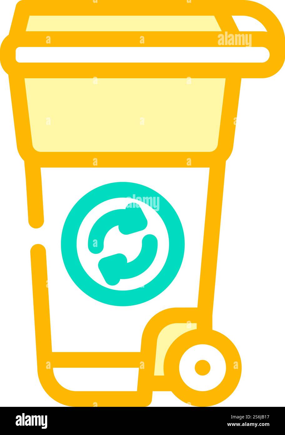 waste tank compost color icon vector. waste tank compost sign. isolated ...