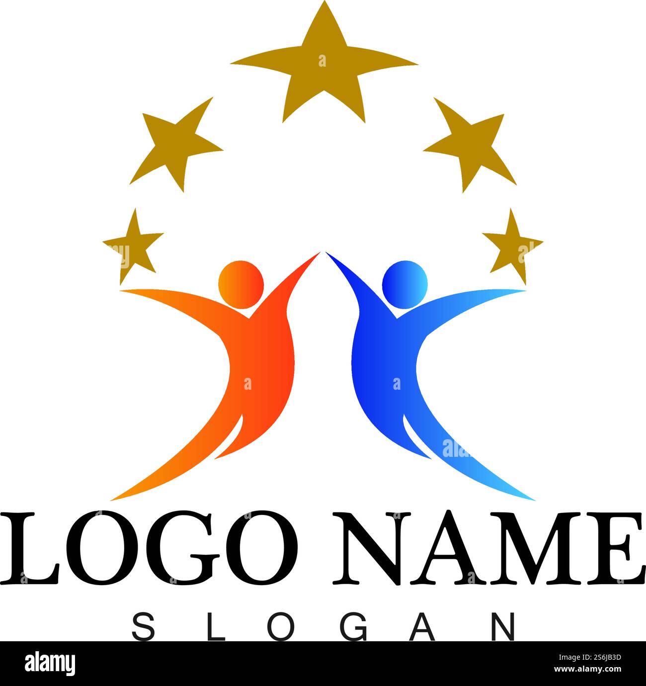 human people success people care logo and symbol template Stock Vector ...