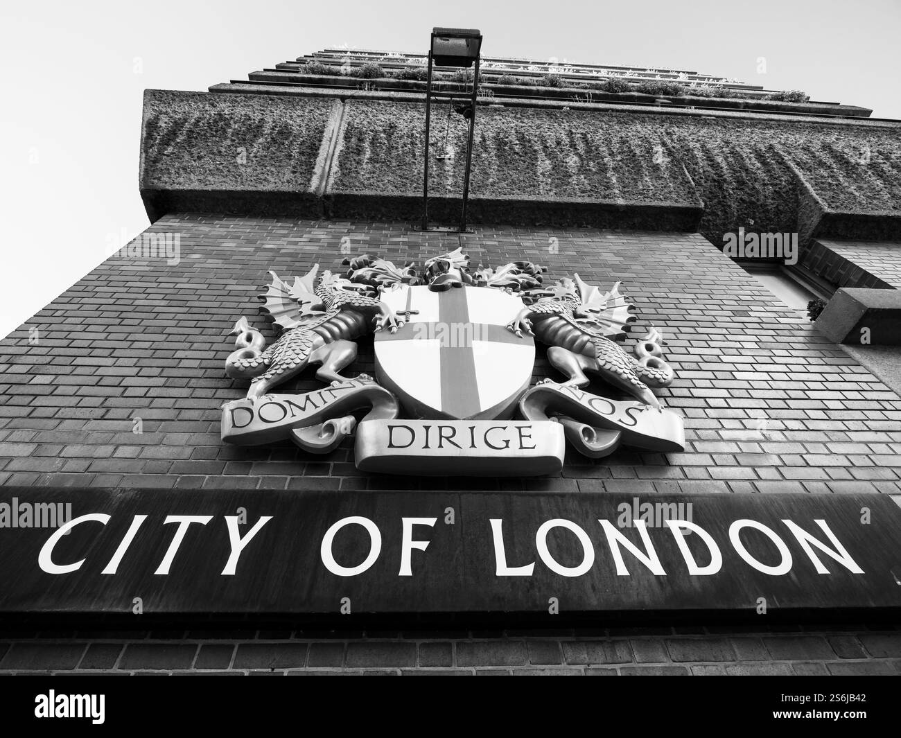 Domine Dirige Nos, on the City of London Shield, The Barbican, The City ...
