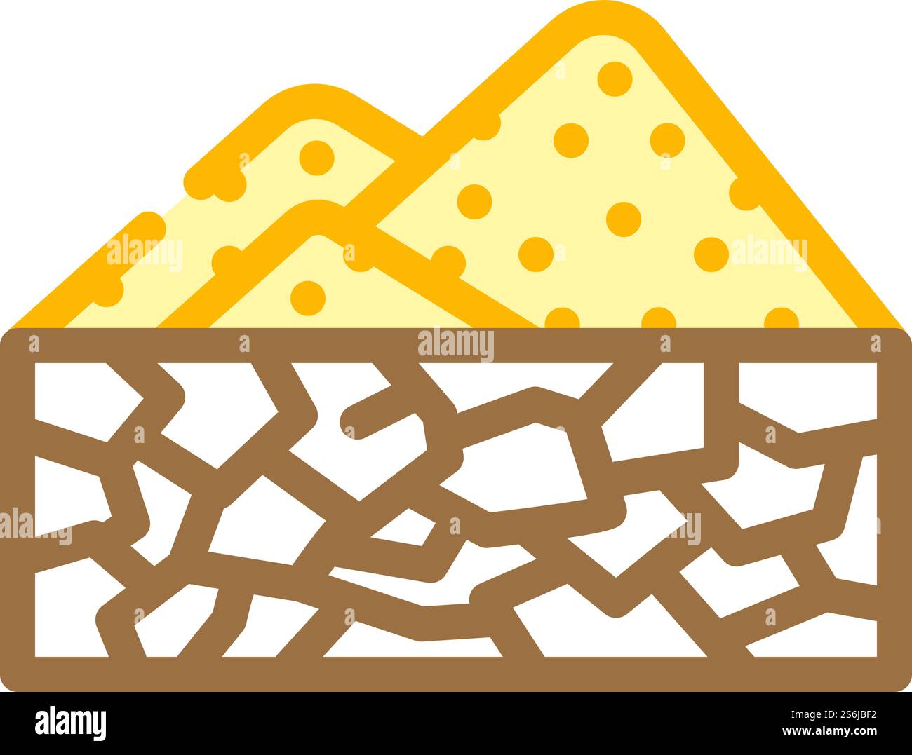 drought disaster color icon vector. drought disaster sign. isolated ...