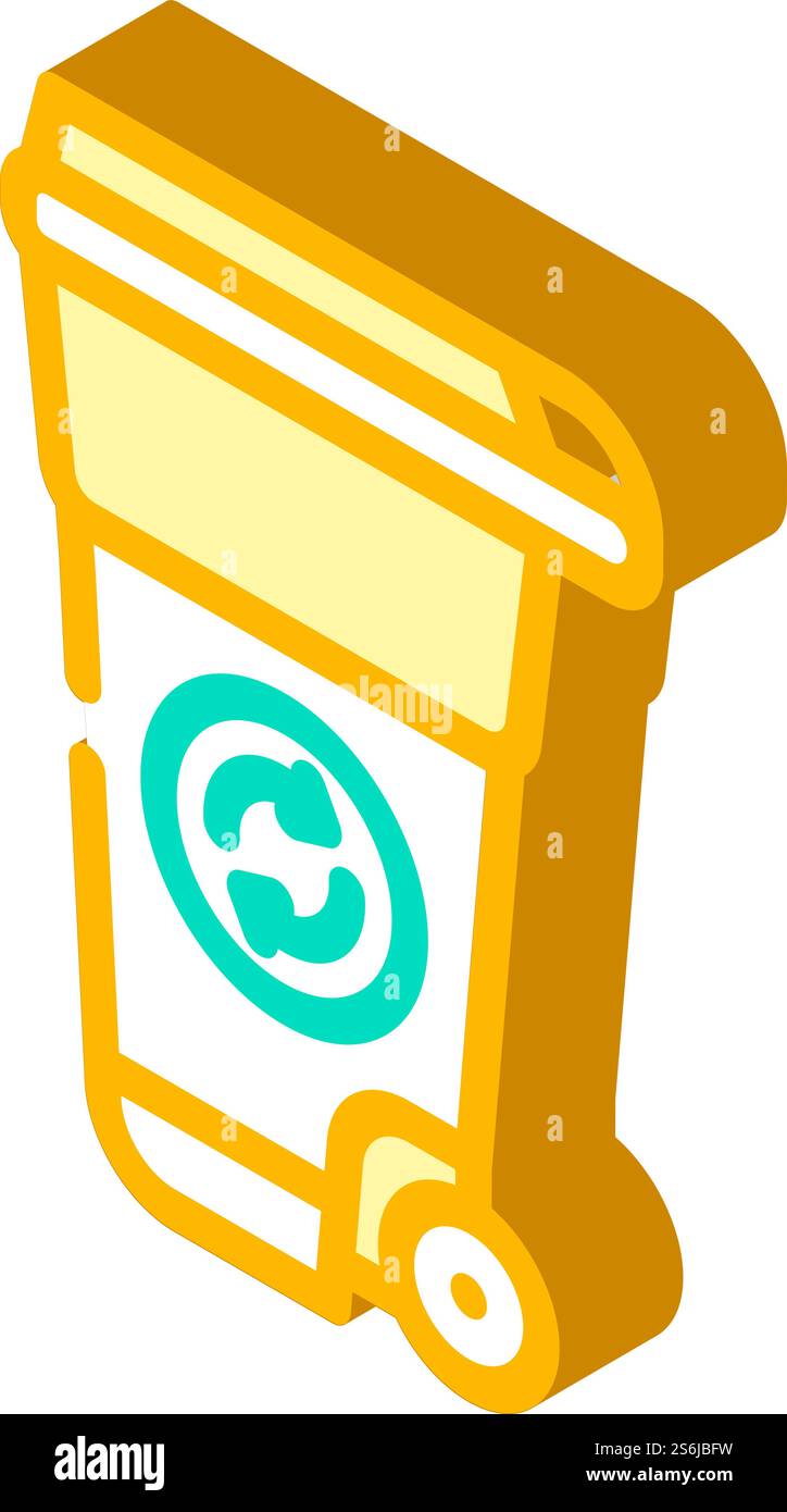 waste tank compost isometric icon vector. waste tank compost sign ...